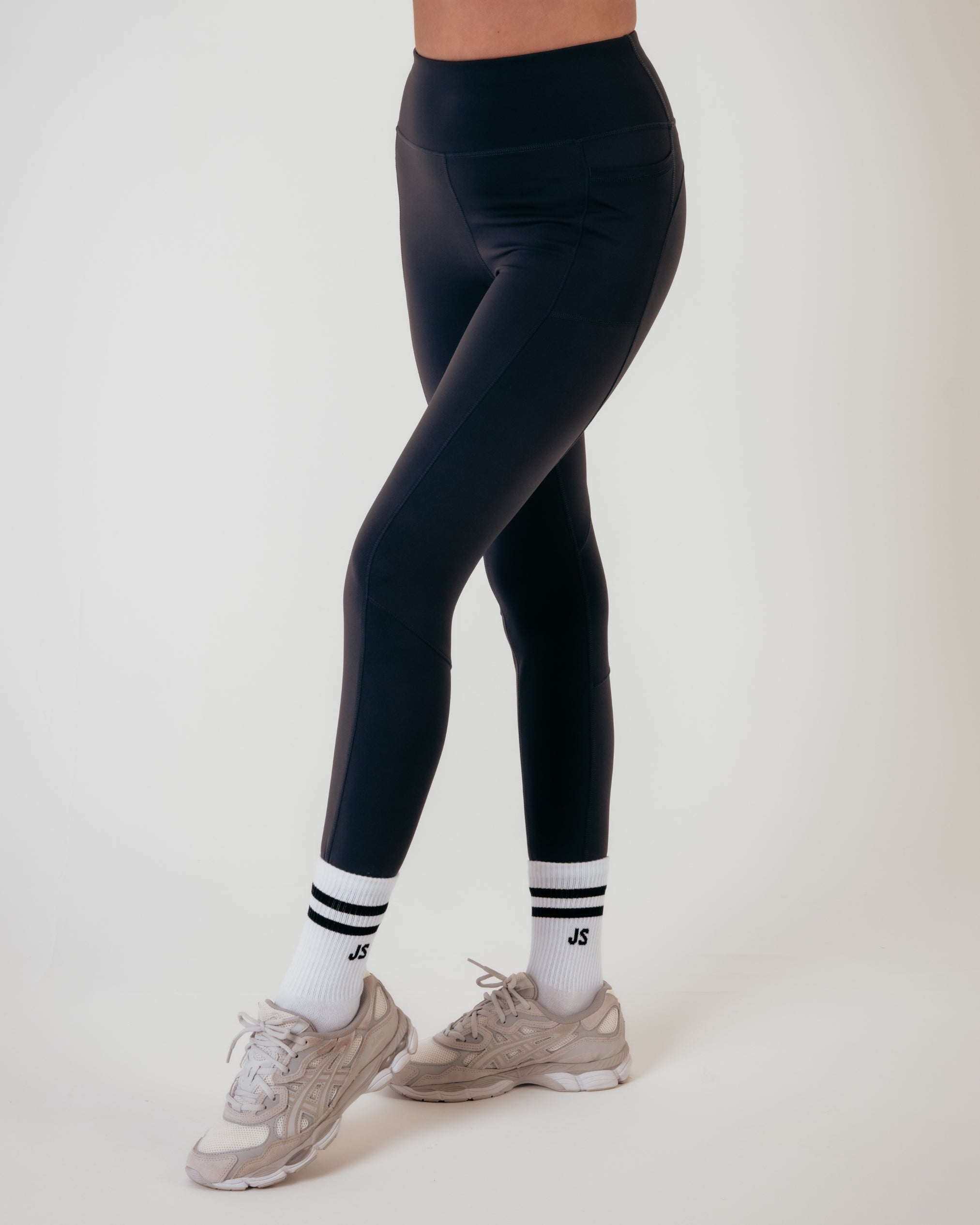 Power High Rise 7/8 Leggings - Washed Black
